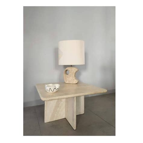 Table Basse Carrée En Travertin Selency Table Basse Carrée En Travertin Selency