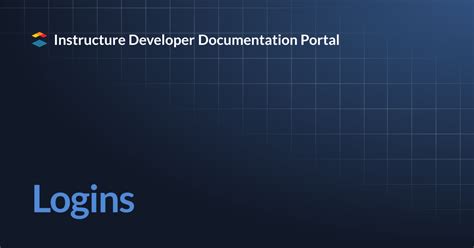 logins instructure developer documentation portal