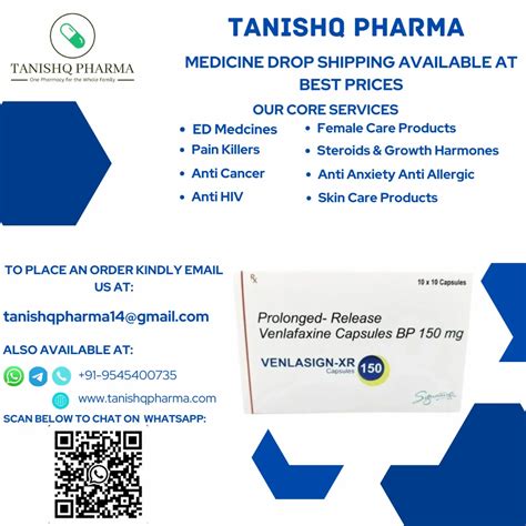 Venlasign Xr Venlafaxine Capsules Bp 150 Mg At ₹ 122stripe In Nagpur