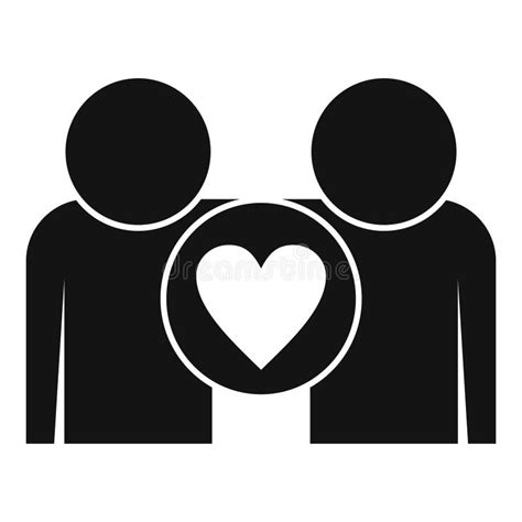 Business Partner Icon Simple Vector Help Job Offer Stock Vector Illustration Of Couple