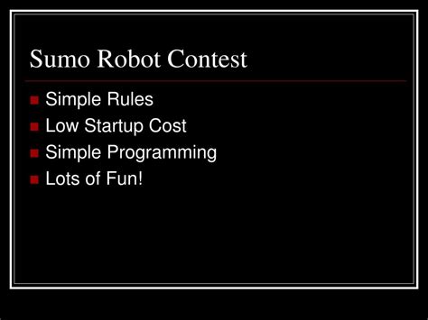 Ppt Sumo Robot Powerpoint Presentation Free Download Id250665