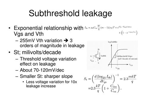 Ppt Leakage In Mos Devices Powerpoint Presentation Free Download Id 1895049