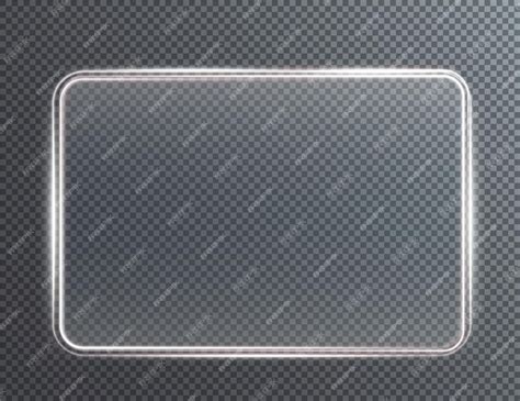 미래 지향적인 Hud 밝은 흰색 프레임의 컬렉션입니다 기술적 배경입니다 가벼운 유리 Png 프리미엄 벡터