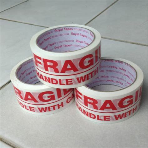 Jual Lakban Putih Tulisan Fragile Shopee Indonesia