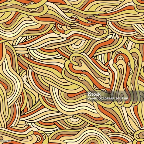 손으로 그린 낙서 원활 한 패턴으로 단풍 카드 초대장 배경 화면 패턴 채우기 직물 강렬하고 밝은 색상에 대한 스톡 벡터 아트 및 기타 이미지 Istock