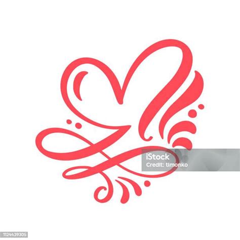 마음 사랑 기호 벡터 일러스트 레이 션입니다 낭만적인 상징 연결 조인 열정 그리고 결혼식 발렌타인 데이의 디자인 평면 요소입니다