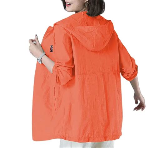여성 자 켓 2022 새로운 여름 후드 태양 보호 의류 여성 코트 야생 얇은 숙 녀 안티 Uv 통기성 Overwear 여성 탑