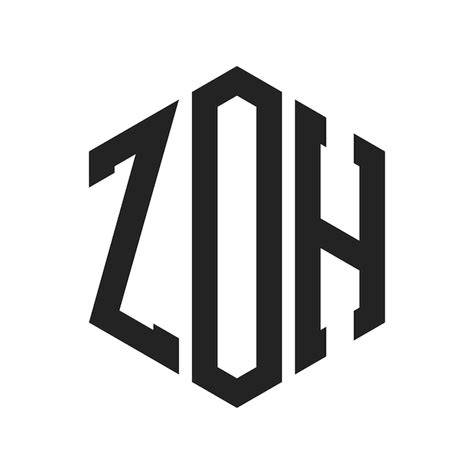 Premium Vector Zoh Logo Design Initial Letter Zoh Monogram Logo Using