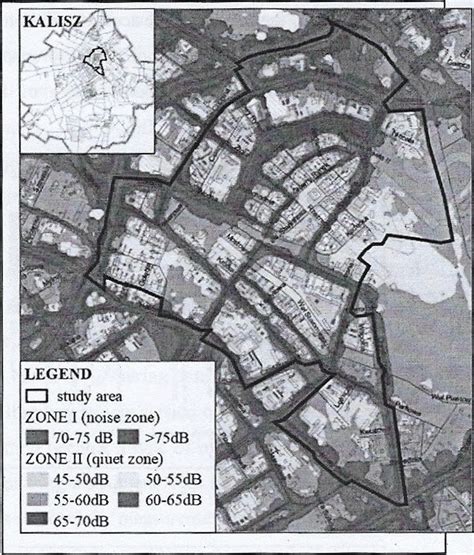 Road Traffic Noise Immission Map Of L Den Indicator Upon Identifying