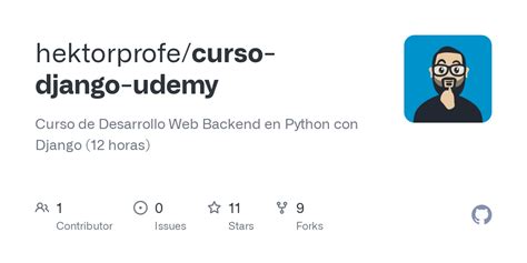 Github Hektorprofecurso Django Udemy Curso De Desarrollo Web