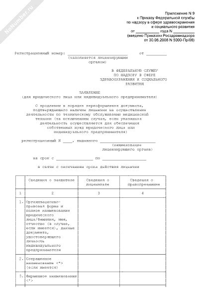Заявление для юридического лица или индивидуального предпринимателя о продлении в порядке