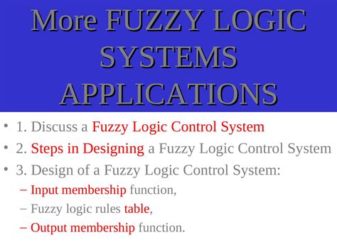 13fuzzylogicdirect Approach Examples