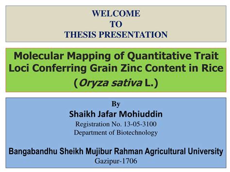 Pdf Molecular Mapping Of Quantitative Trait Loci Conferring Grain
