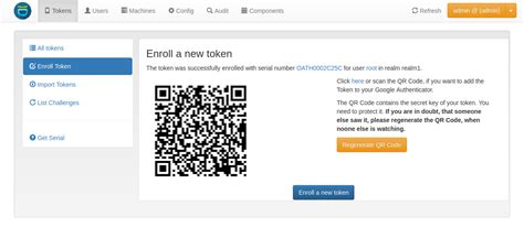 34 Enrolling Your First Token — Privacyidea 310dev1 Documentation