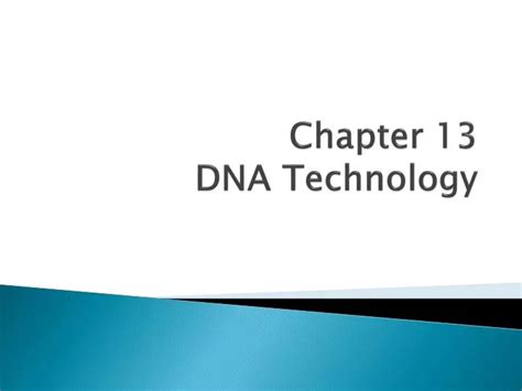 PPT Chapter DNA Technology PowerPoint Presentation Free Download