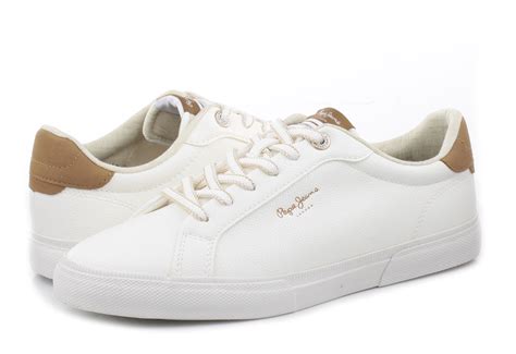 Pepe Jeans Sportska Elegancija Bijela Plitke Patike Kenton Office Shoes