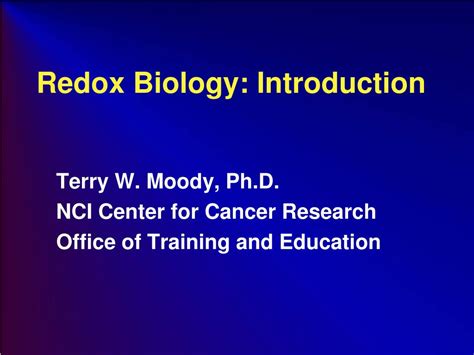 Ppt Exploring Redox Biology Ros Enzymes And Signaling Pathways Powerpoint Presentation Id