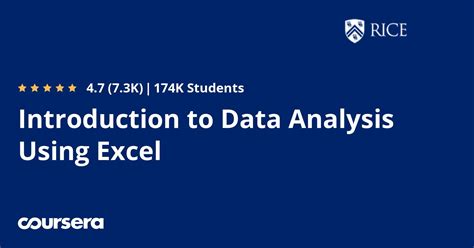 Introduction To Data Analysis Using Excel Coursera Pelajaran
