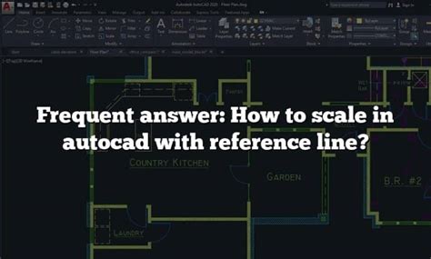 Frequent Answer How To Scale In Autocad With Reference Line