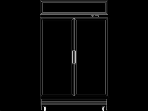 Soda Refrigerator Freezer In Autocad Download Cad Free 30 48 Kb Bibliocad