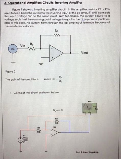 Solved A Operational Amplifiers Circuits Inverting Chegg