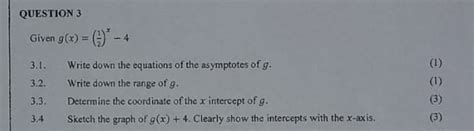 solved question 3given g x 12 x 43 1 ﻿write down the