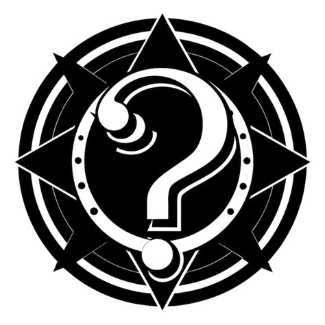Ilustración En El Vector Del Signo De Pregunta Grabado Vector Premium