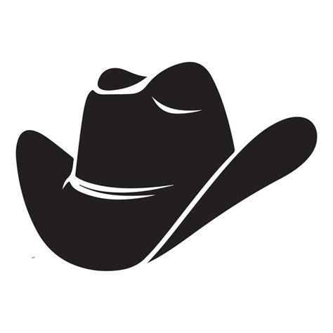 Cowboy Hat Silhouette Vector Art Icons And Graphics For Free Download
