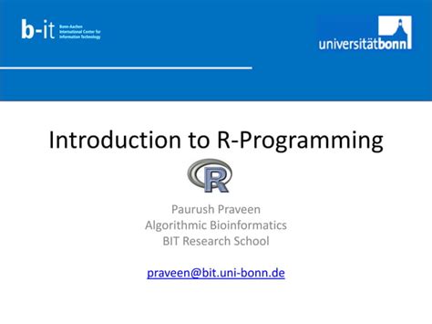 Introduction R Programming Ppt