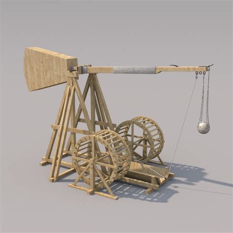 Medieval Mangonel 3d Model