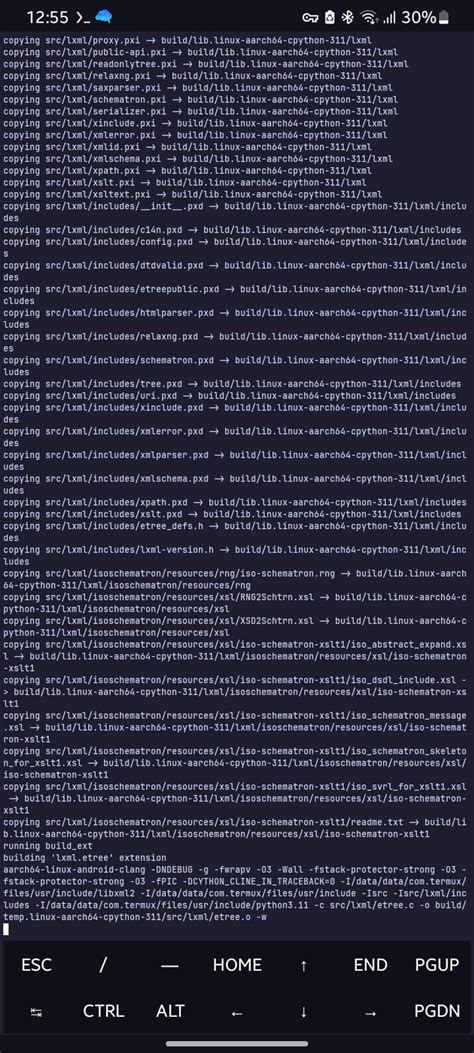 Trying To Install Lxml Termux Crashing R Termux
