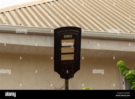 Led Solar Powered Motion Detection Security Street Light Panels Used