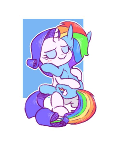 1275432 Safe Artistraridashdoodles Rainbow Dash Rarity Pegasus