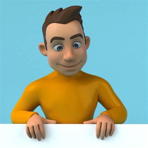Premium Photo Yellow Man Animation