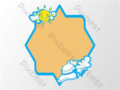 Drawing Blue Border Text Box Element Design PNG Images PSD Free Download Pikbest