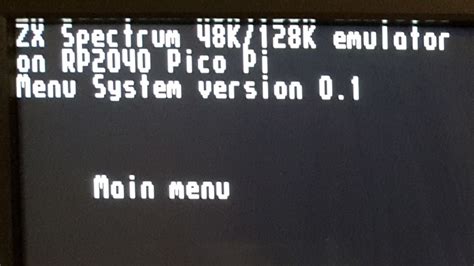 ZX Spectrum Emulator Runs On Raspberry Pi Pico Tom S Hardware