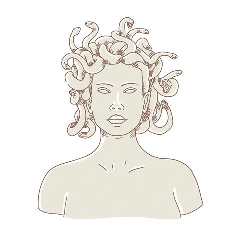 손으로 그린 그리스 신화 그림 무료 벡터