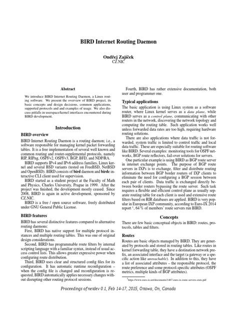 bird internet routing daemon pdf i pv6 port computer networking