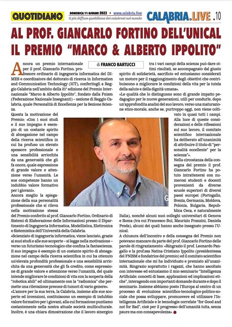 Giancarlo Fortino Posted On Linkedin