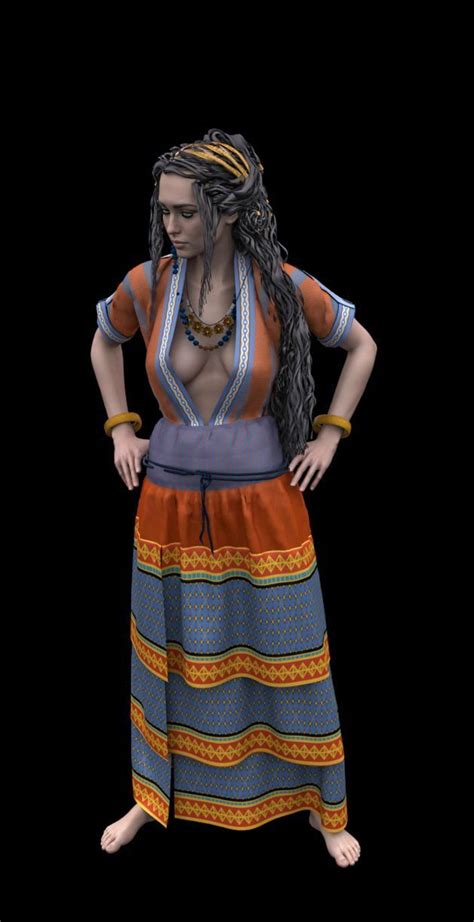 Minoan Woman Wip Greek Clothing Historical Fashion Roman Clothes