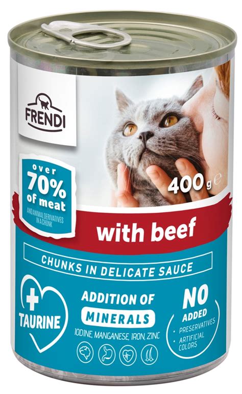 Frendi 400 გრ სველი საკვები ზრდასრული კატებისთვის საქონლის ხორცი