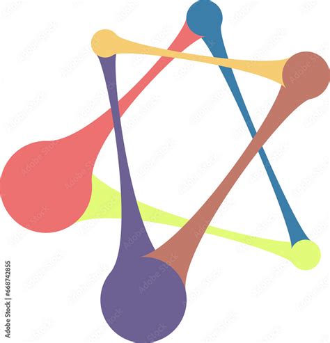 분자 원자 구조 벡터 일러스트 Stock Illustration Adobe Stock