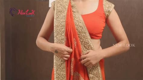 How To Wear Gujarati Style Saree Step By Step Perfectly Lehenga Style