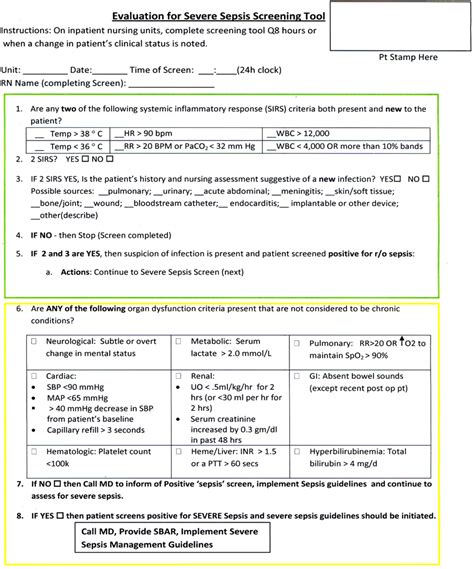Severe‐sepsis Screening Tool Mdedge