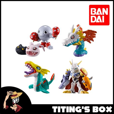 Digimon New Collection Vol 3 Set Of 4 Figures Botamon Koromon Mamemon Aidramon Seadramon