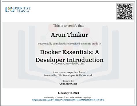 Arun Thakur On Linkedin Ibm Cognitiveclasses Containers