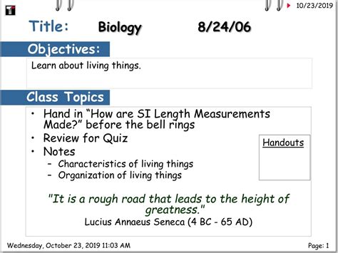 Ppt Biology Class Topics Characteristics Of Living Things Si