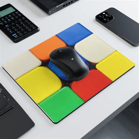 Rubiks Cube Mouse Pad Etsy