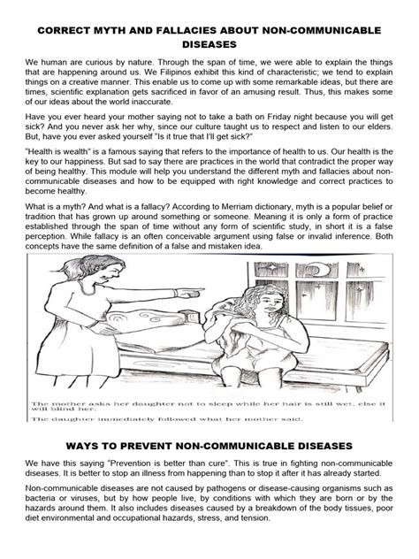 Correct Myth And Fallacies About Non Pdf Fallacy Non Communicable