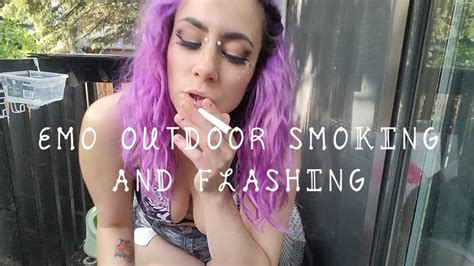 Emo Outdoor Smoking And Flashing O0pepper0o Clips4sale
